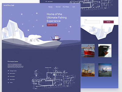 Daily Ui Boat Landing page by Noy Gvishi on Dribbble