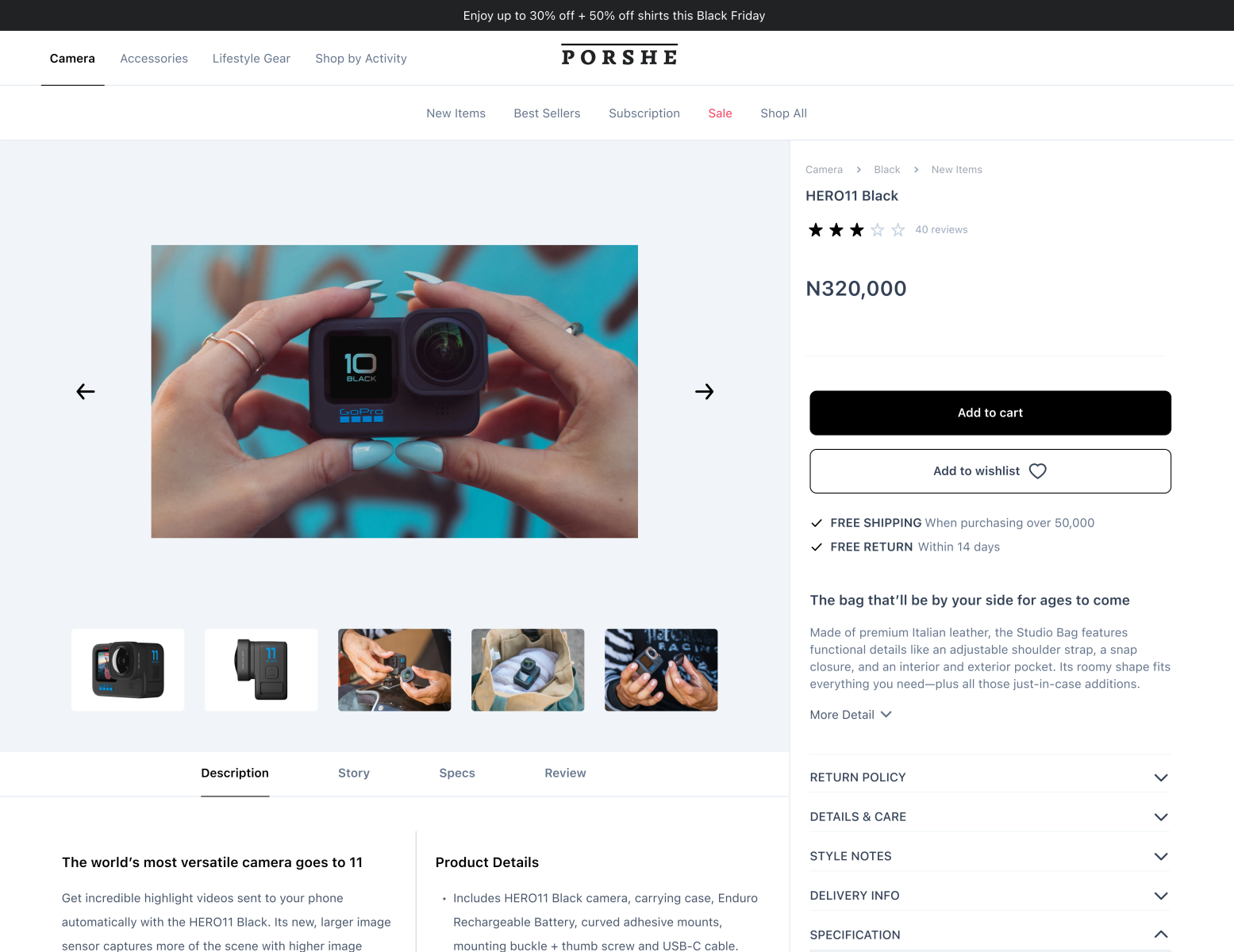 Product Page UX of E-commerce Website by Tochi Louis on Dribbble
