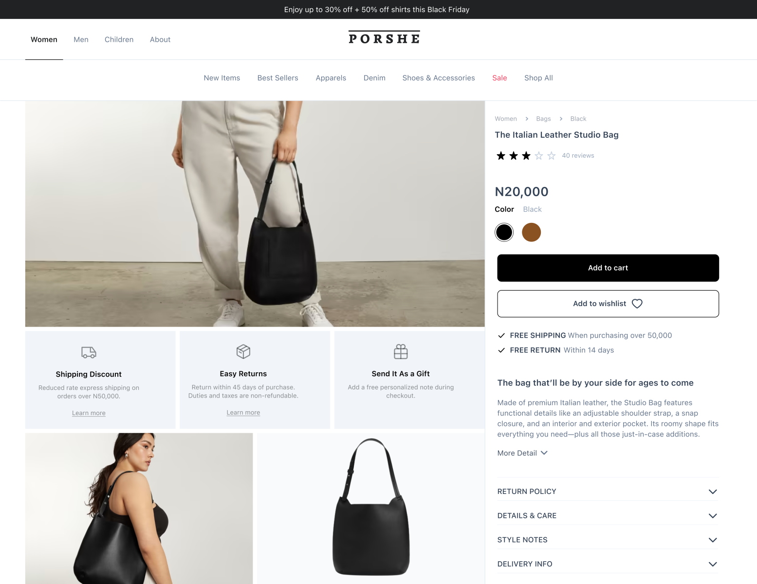 Product Page UX of E-commerce Website by Tochi Louis on Dribbble