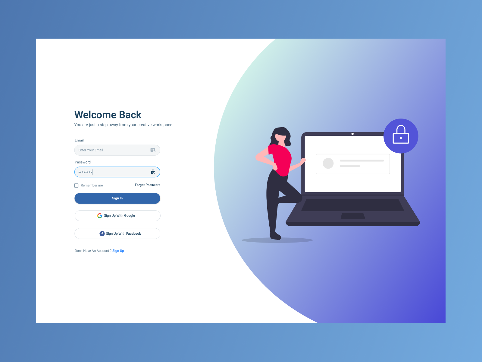 Login Page Design by MD. Ashiq Uddin on Dribbble