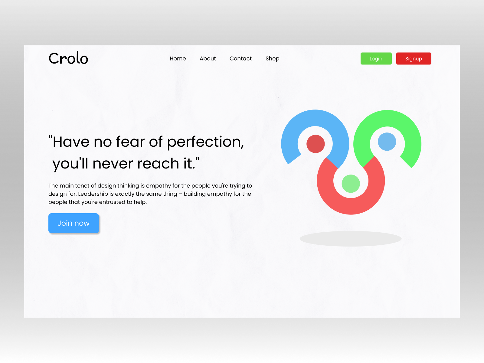 Crolo landing page design by Swornim shrestha on Dribbble