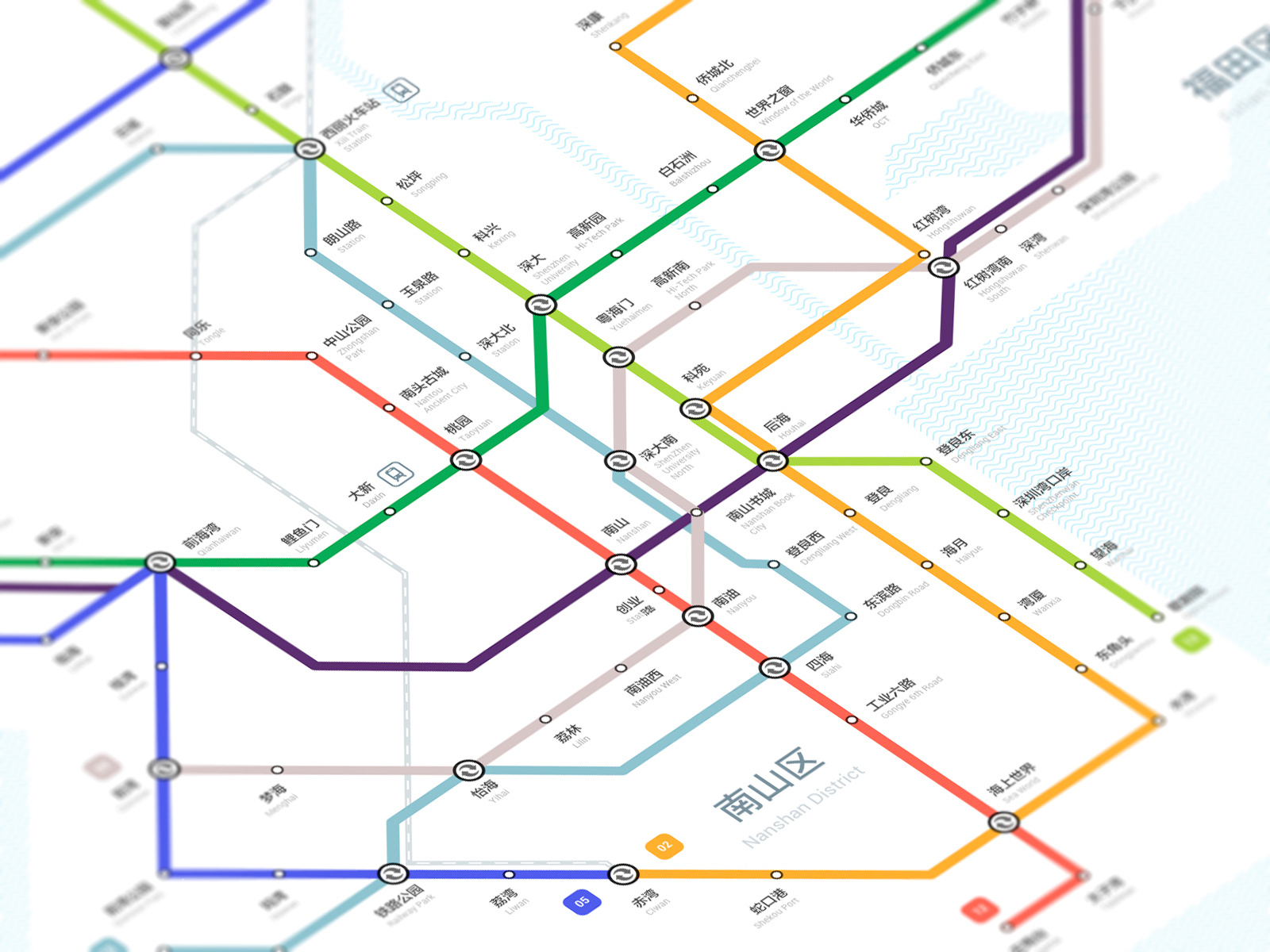 Shenzhen Metro Route Map 2030 by JimSoup on Dribbble