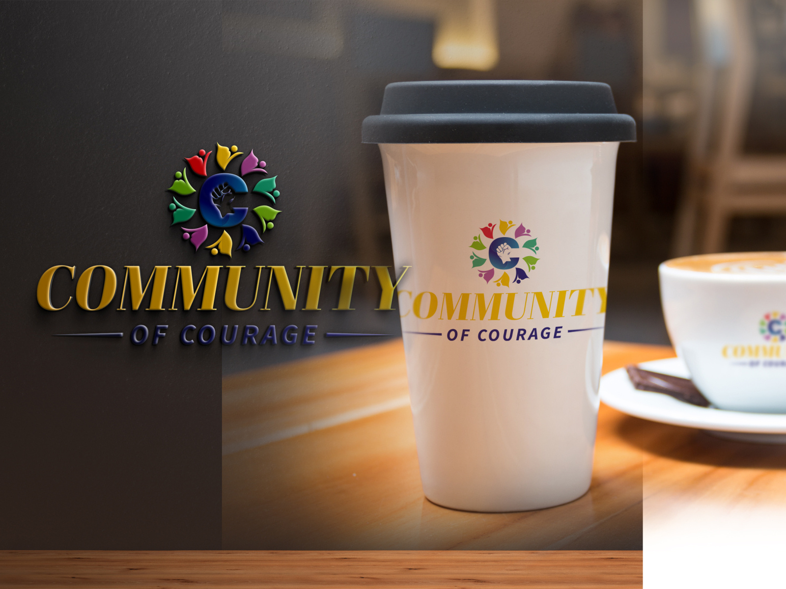 Community of Courage logo with icon by Batinur | Logo & Branding ...