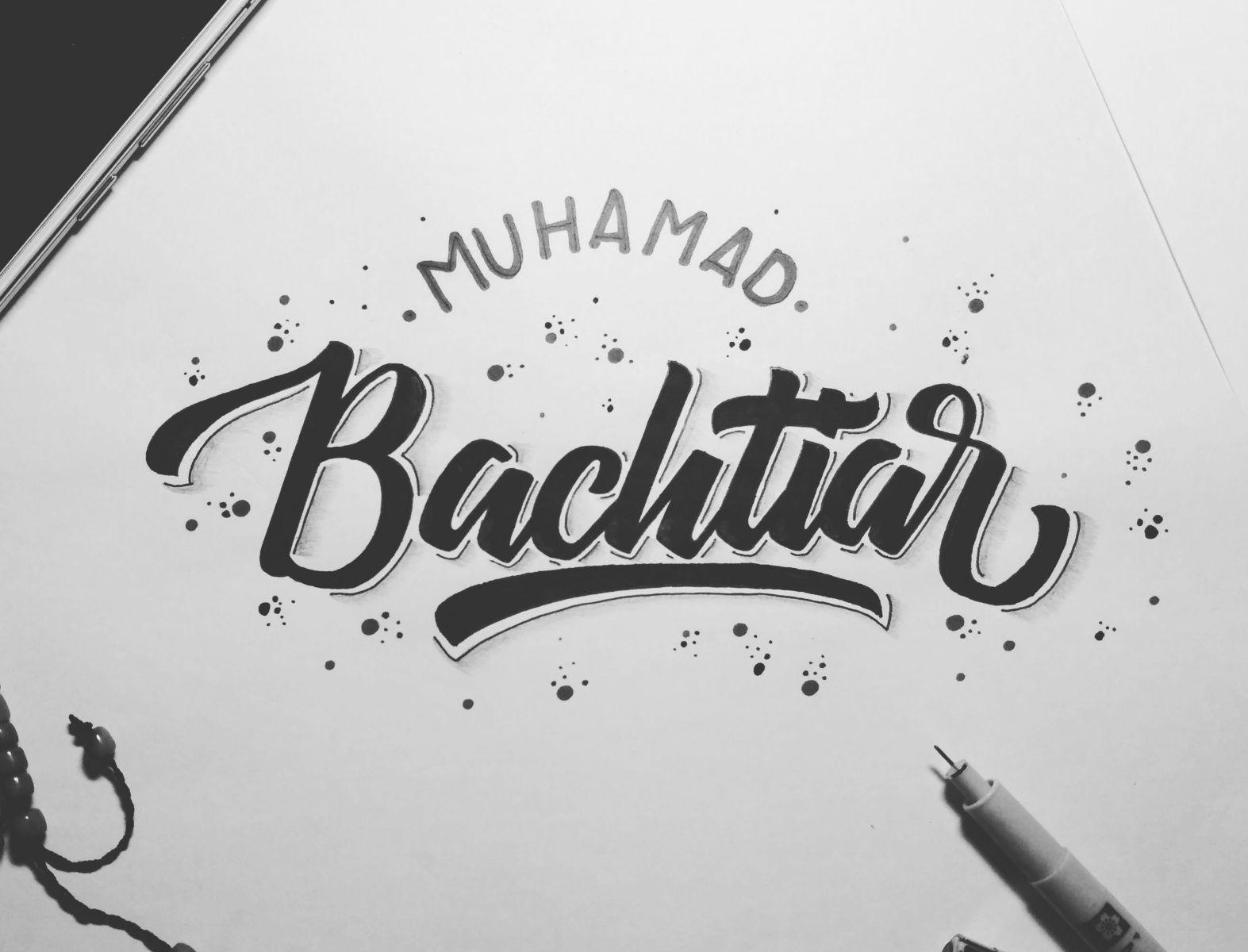 Lettering Name by Lutfi Andi on Dribbble