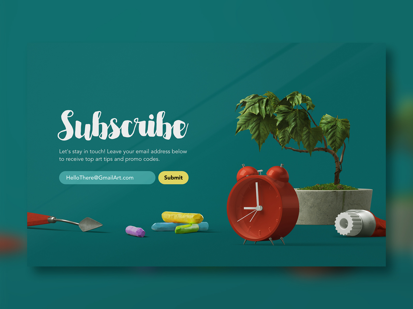 Daily UI 026 - Subscribe by Ana Novakovic on Dribbble