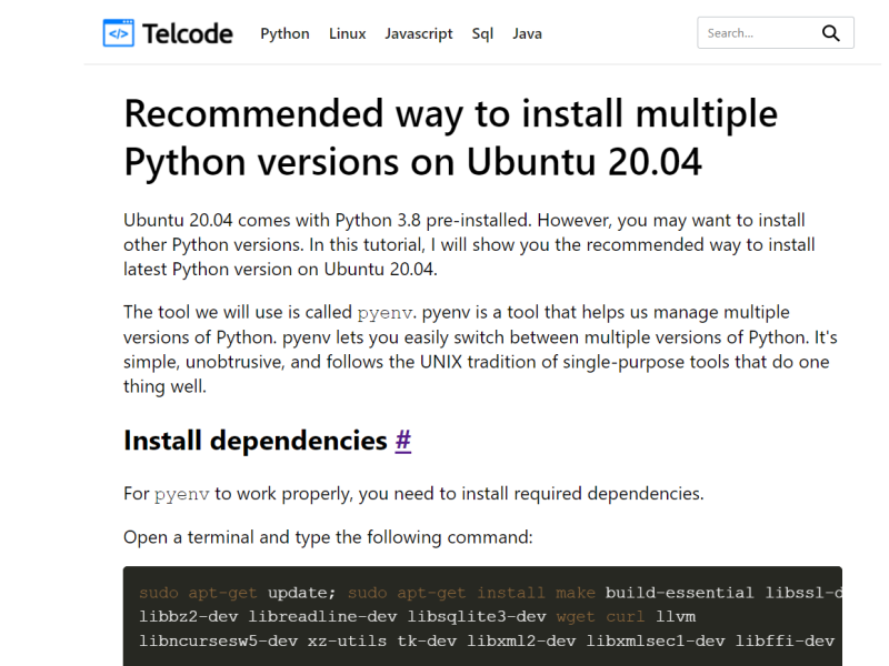 Recommended Way To Install Multiple Python Versions On Ubuntu 20 By Recommended Way To Install Multiple Python Versions On Ubuntu 20 By