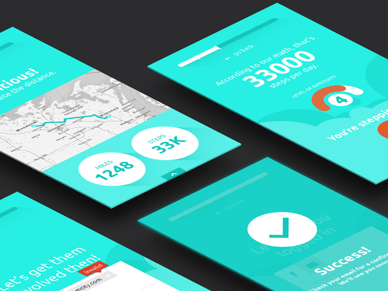 Fit to Fly UI, UX by Steven Miller on Dribbble