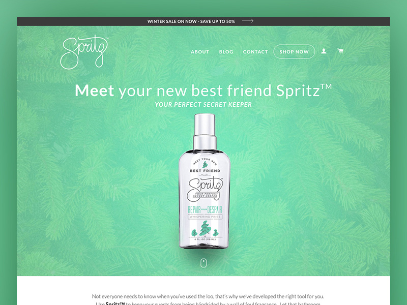 It's Here - The New Spritz Website by Steven Miller on Dribbble