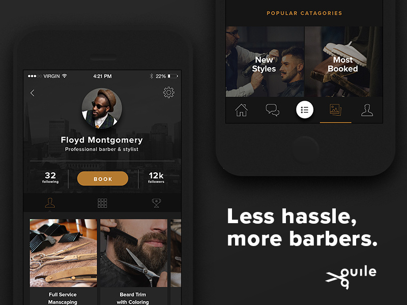 Guile App Landing by Steven Miller on Dribbble
