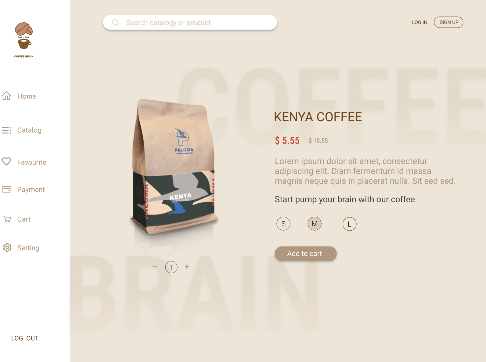 COFFEE DESKTOP APP by Diana on Dribbble