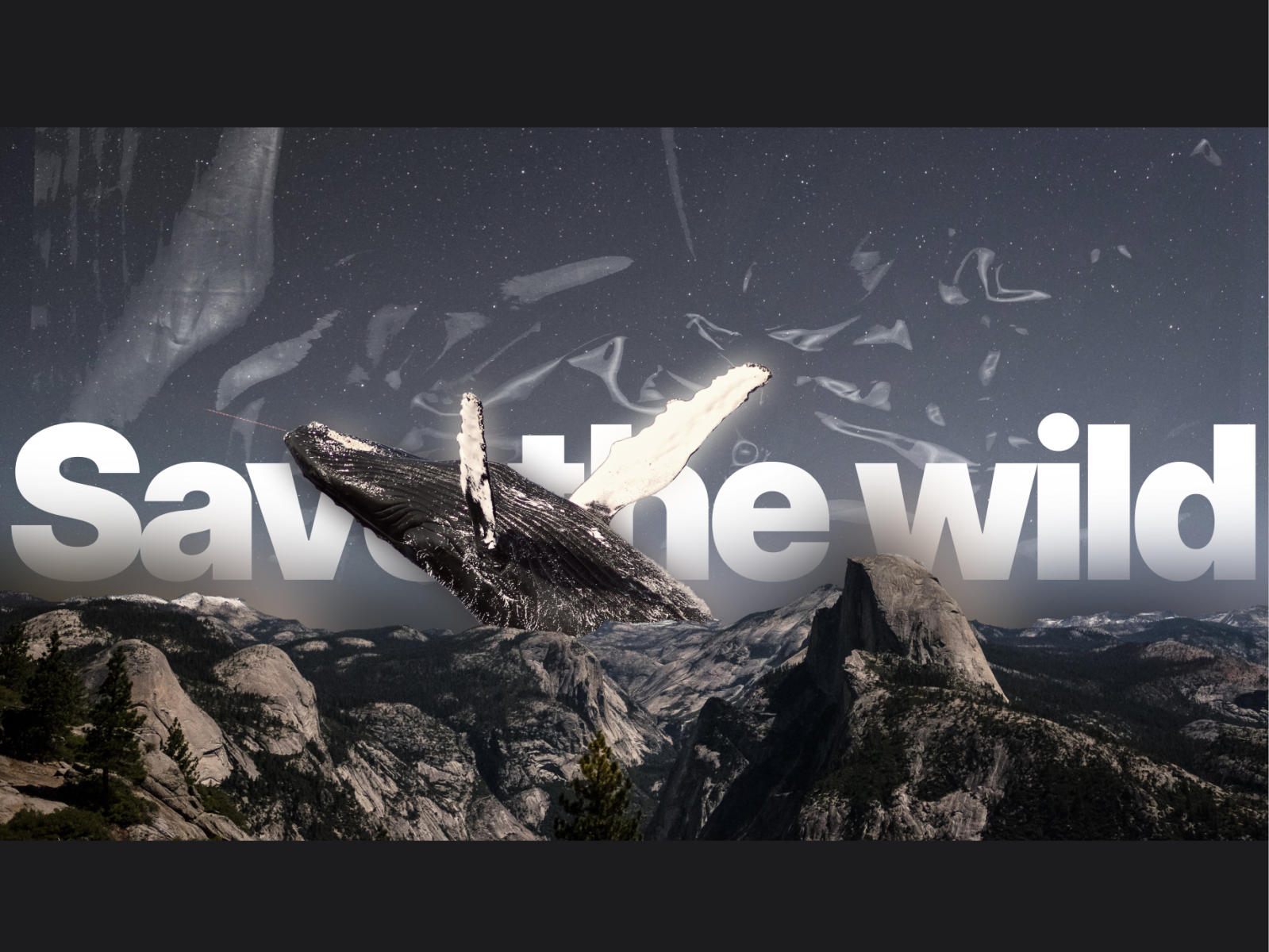 A poster with a call to save nature by Anna Pozdniakova on Dribbble