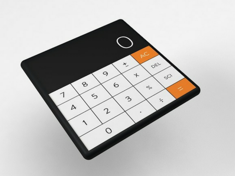Minimal calculator by Shanmuga vel on Dribbble