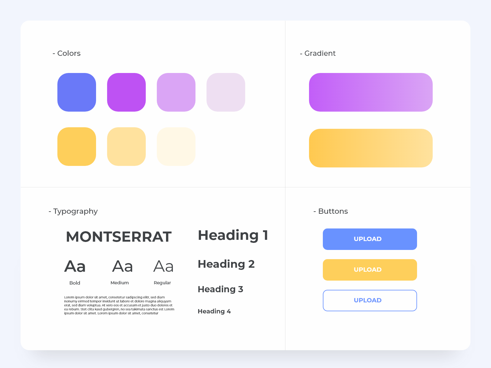 Style Guide by Shanmuga vel on Dribbble