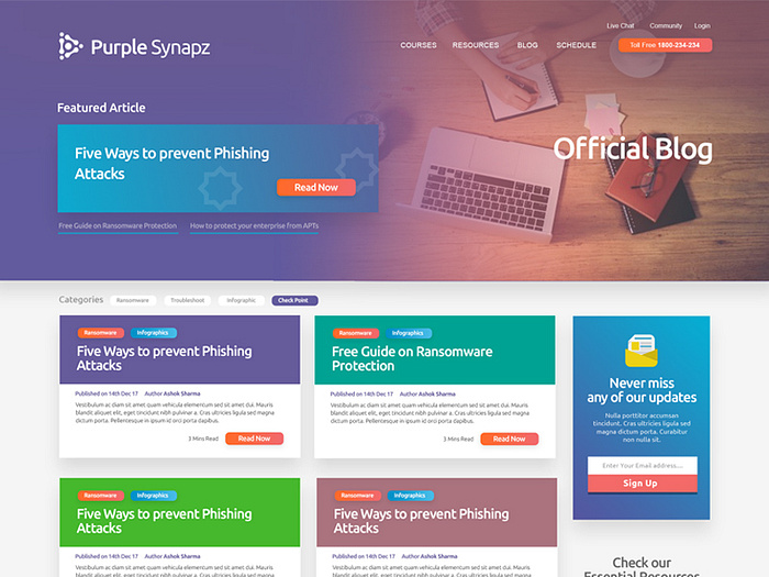 Blog UI designs, themes, templates and downloadable graphic elements on ...