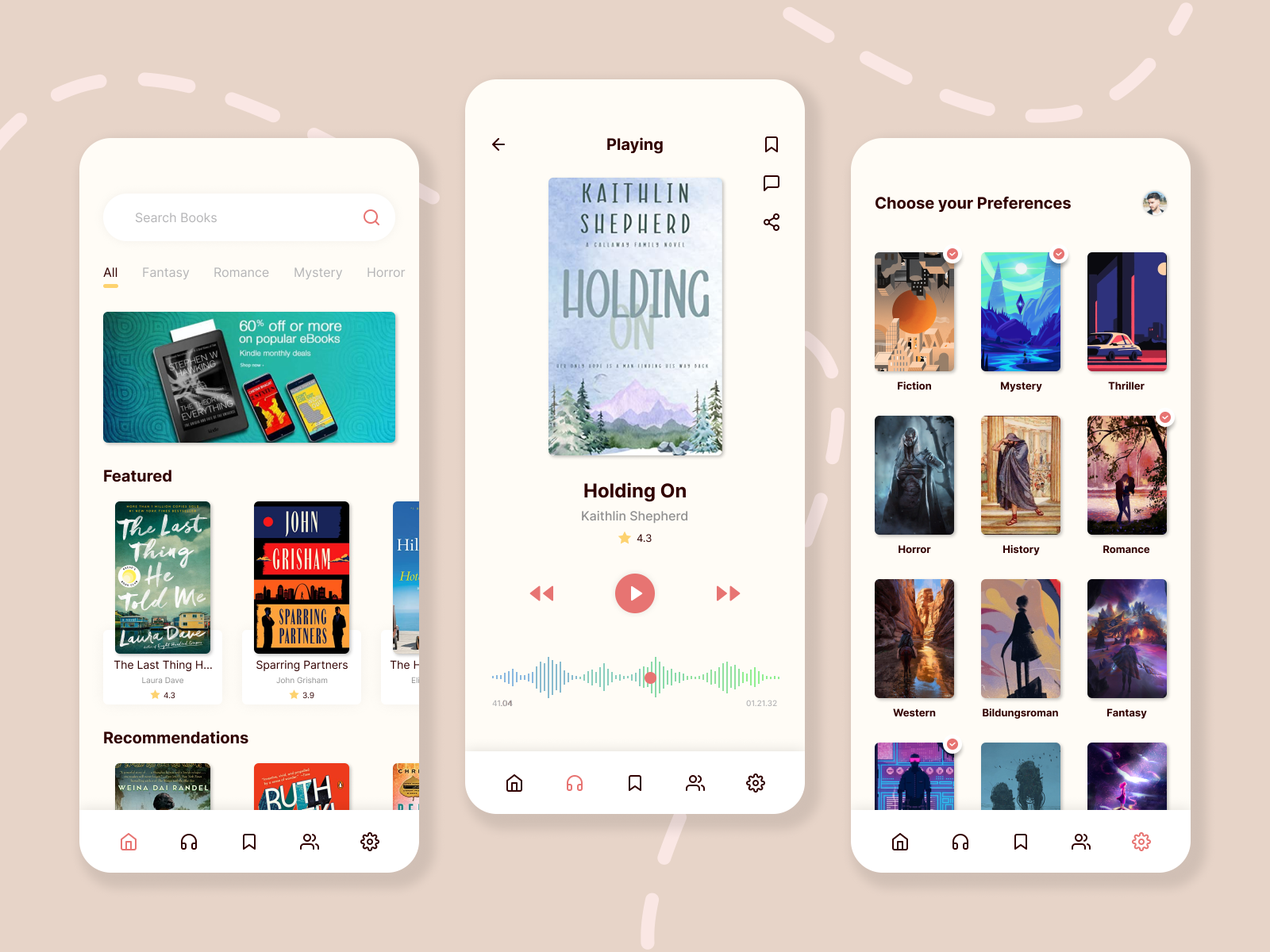 Audiobook App by Uroosa Arif on Dribbble