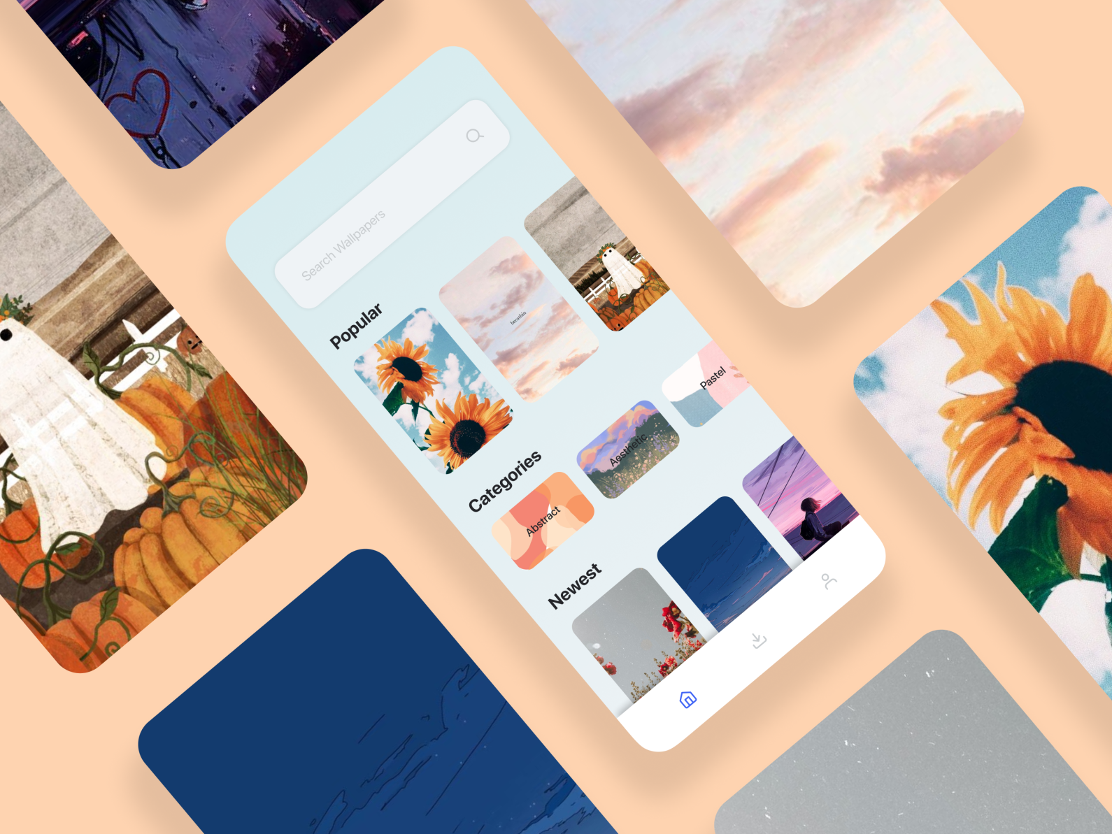 Wallpaper App by Uroosa Arif on Dribbble