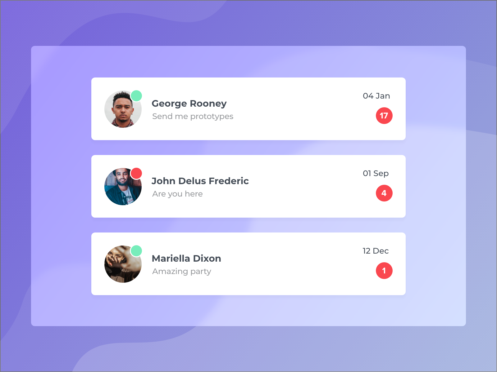 Profile Card by Biciklet on Dribbble