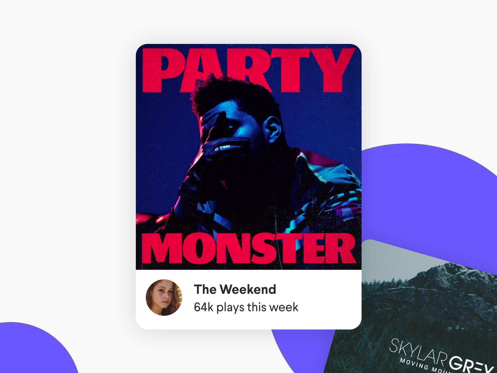 music app Album card by Biciklet on Dribbble