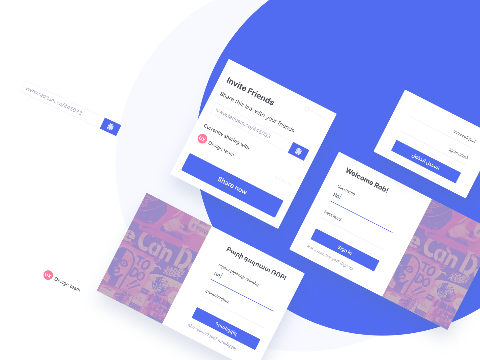 Multilingual UI Kit by Biciklet on Dribbble