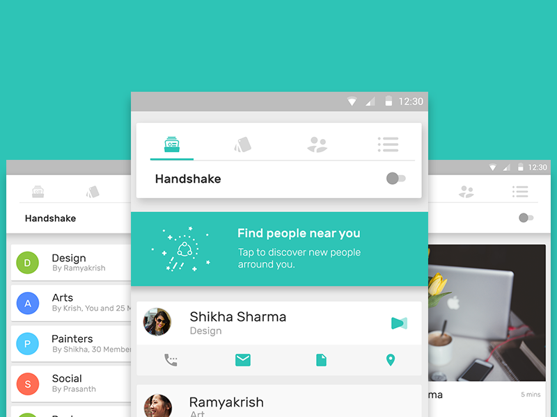 Handshake App Concept by Ramya on Dribbble