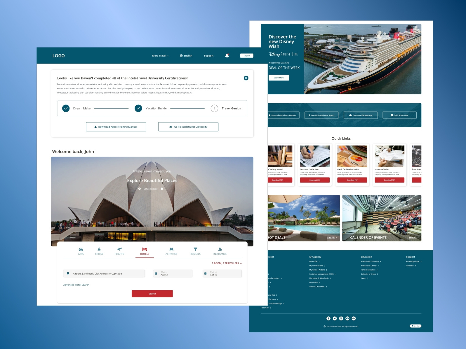 Travel Booking Webpage by Ayushi Niranjan on Dribbble