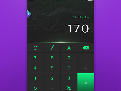 Daily Ui #004 - Calculator by Runikh on Dribbble