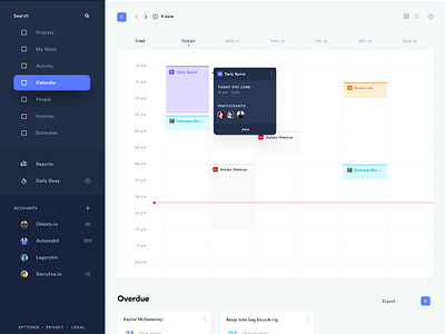 Schedule UI by Faria Anzum on Dribbble