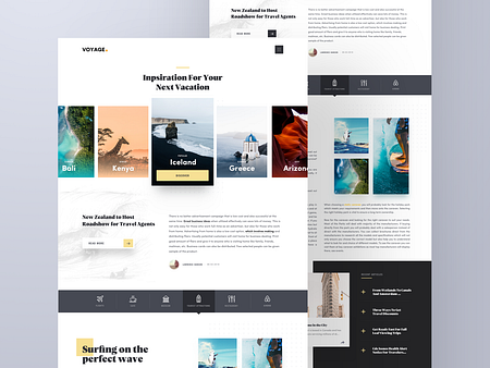 Travel Article Page by Faria Anzum on Dribbble