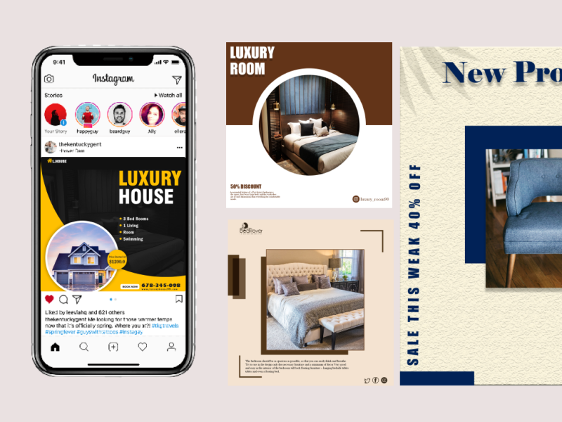 Social media post design by Aqsantic on Dribbble