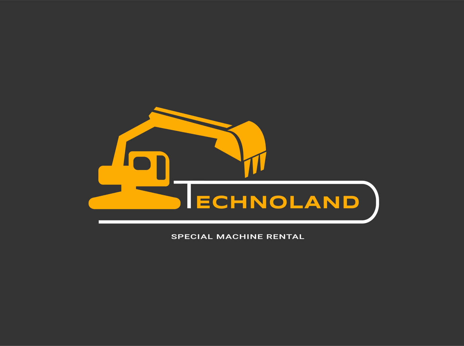 Special rental equipment logo | Technoland | Excavator by Anna Ivonina ...