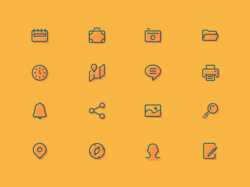 #1_Icon Style by Andrea Severgnini on Dribbble