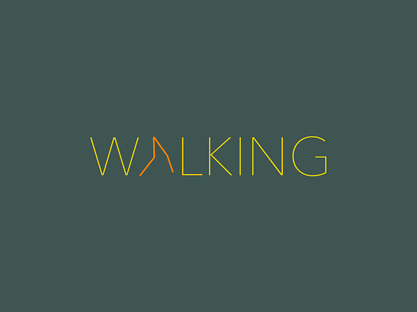Walking Logo by Andrea Severgnini on Dribbble