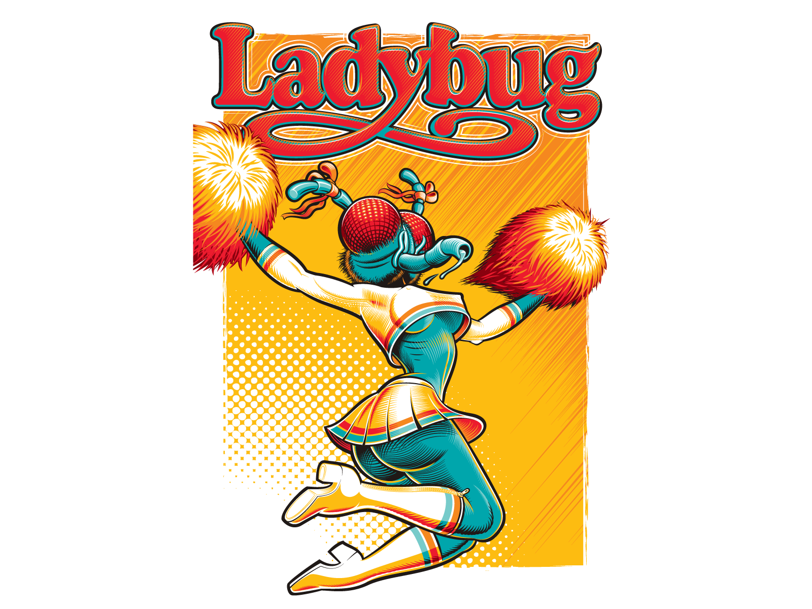 LadyBug band poster by Leon Ryan on Dribbble