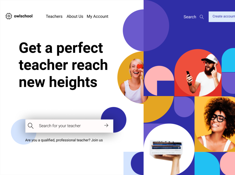 School Hero Section Design by Victor Ejiogu on Dribbble