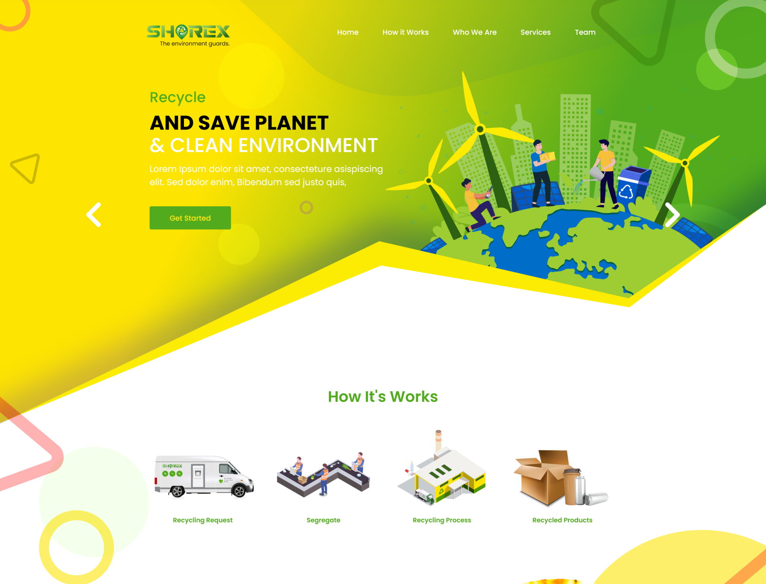 Shorex Company Intro Web Design by 736 Pixels on Dribbble