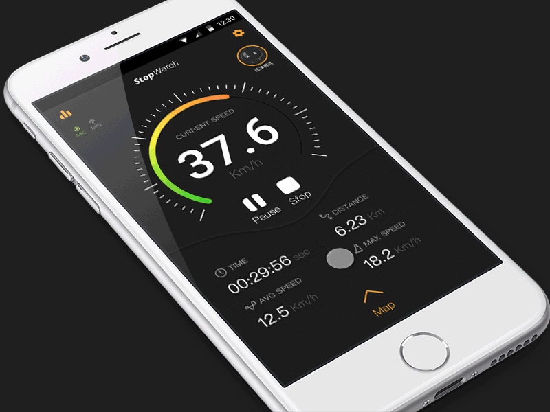 Animation for Stopwatch by Jony on Dribbble