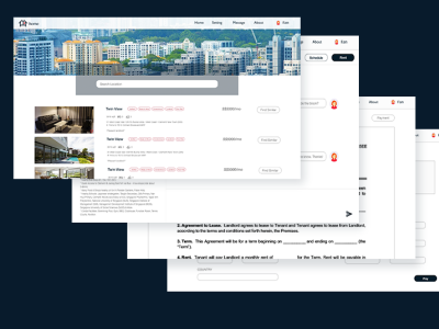 home - house renting website by Yifan Zhang on Dribbble