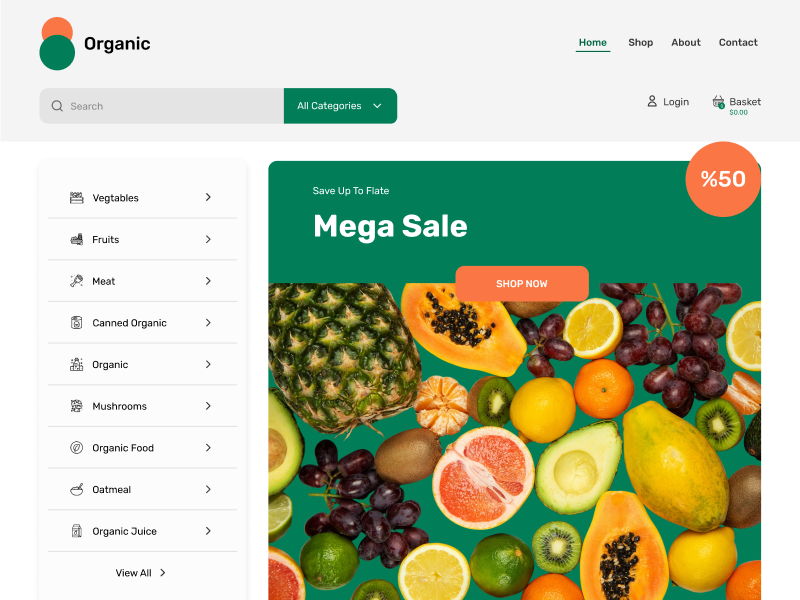 Grocery Shop Landing Page by Mohaddeseh Dongi on Dribbble Grocery Shop Landing Page by Mohaddeseh Dongi on Dribbble