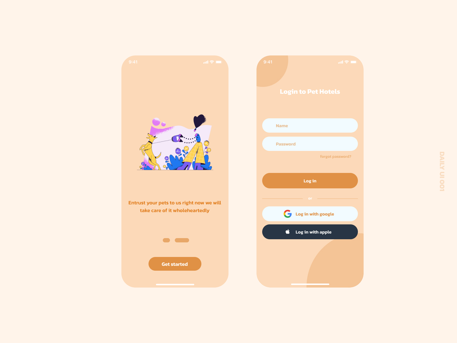 Daily UI 001 - Login page by Naufal Shidqi on Dribbble