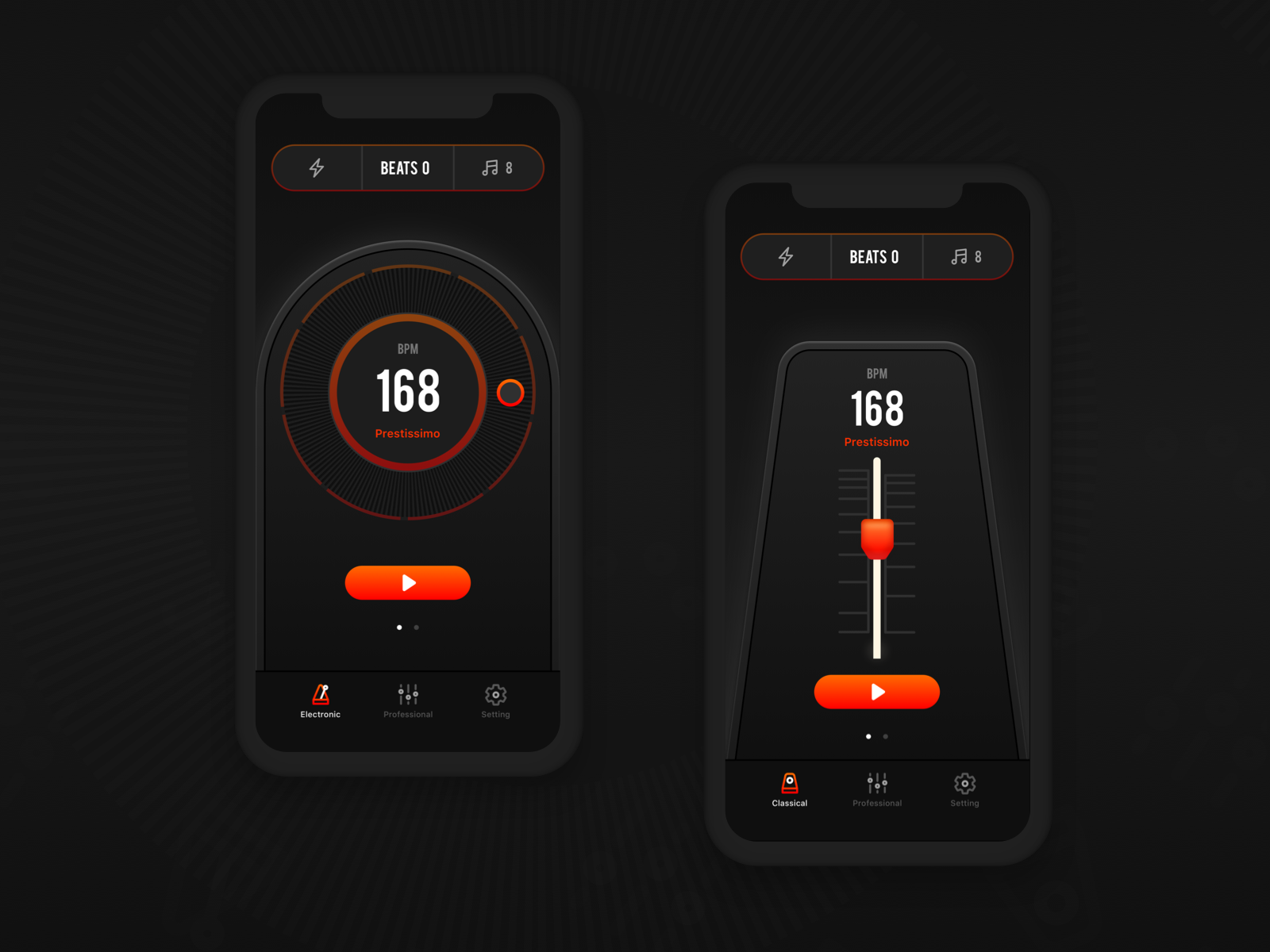 Professional -Metronome by Weston on Dribbble