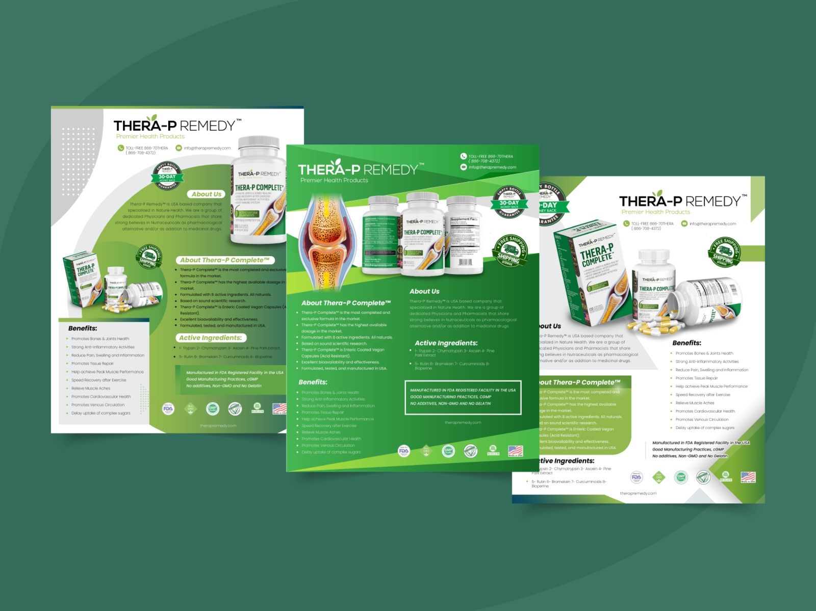 Brochure design for Joint healthy supplement by Khoirul Arif on Dribbble