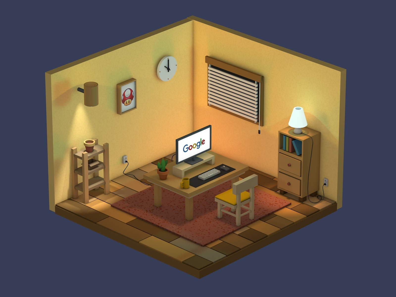 Isometric Room Art by Milos Subotic on Dribbble