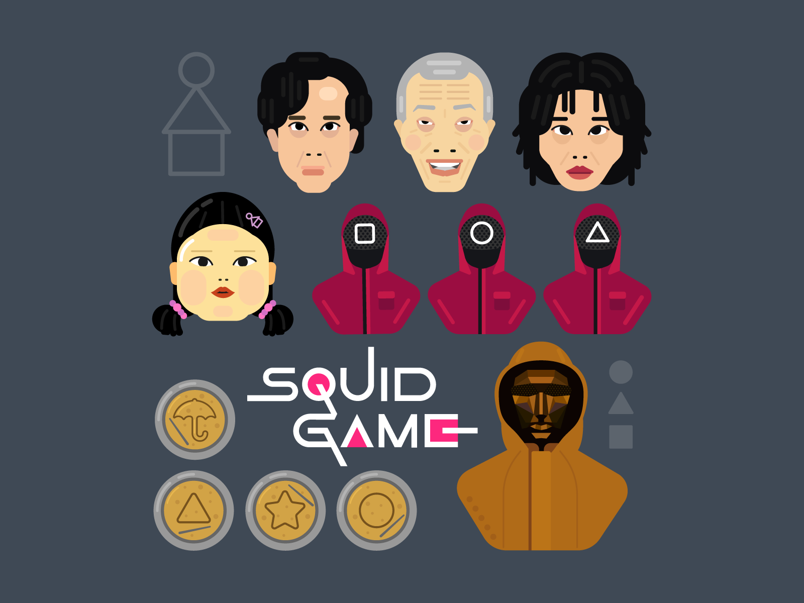 Squid Game Starter Pack by Milos Subotic on Dribbble