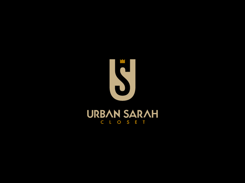 Logo proposal for "Urban Sarah Closet" by Milos Subotic on Dribbble