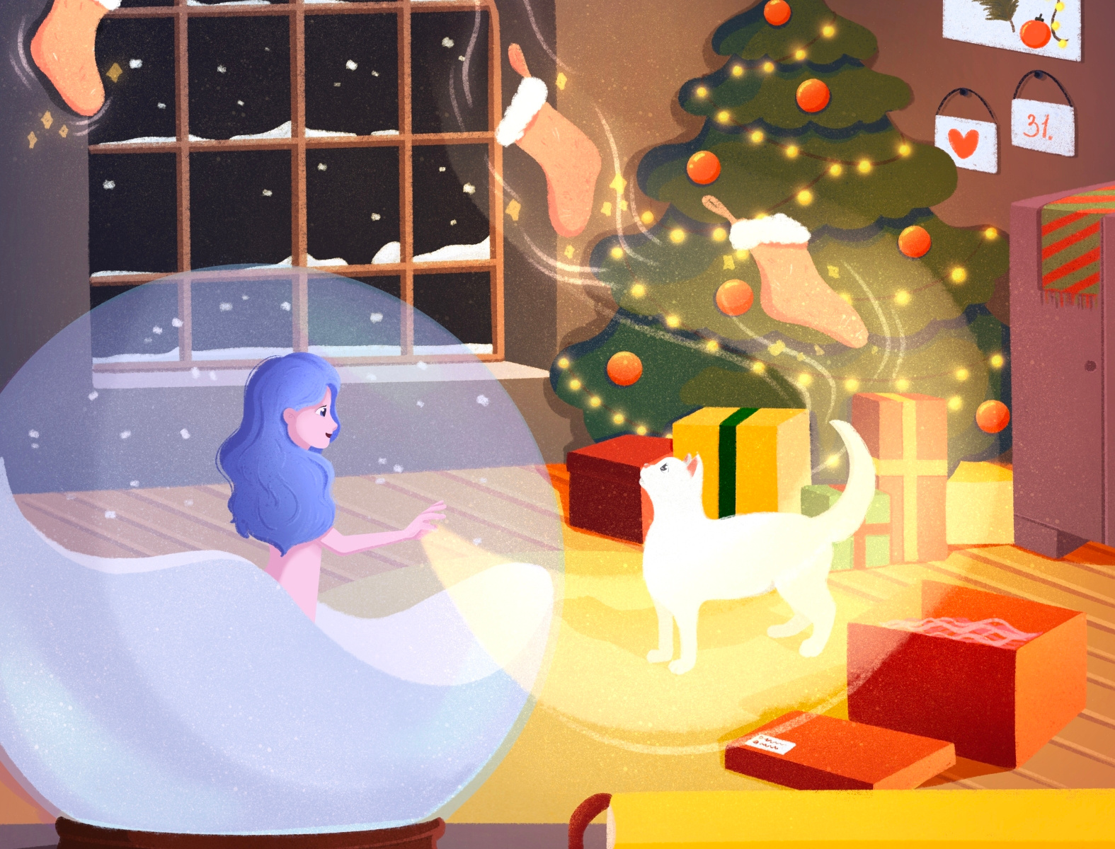 Winter broken phone by Daria Sheremet on Dribbble