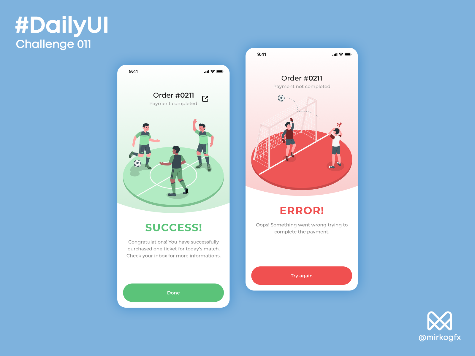 Daily UI 011 - Flash Message by Mirko on Dribbble