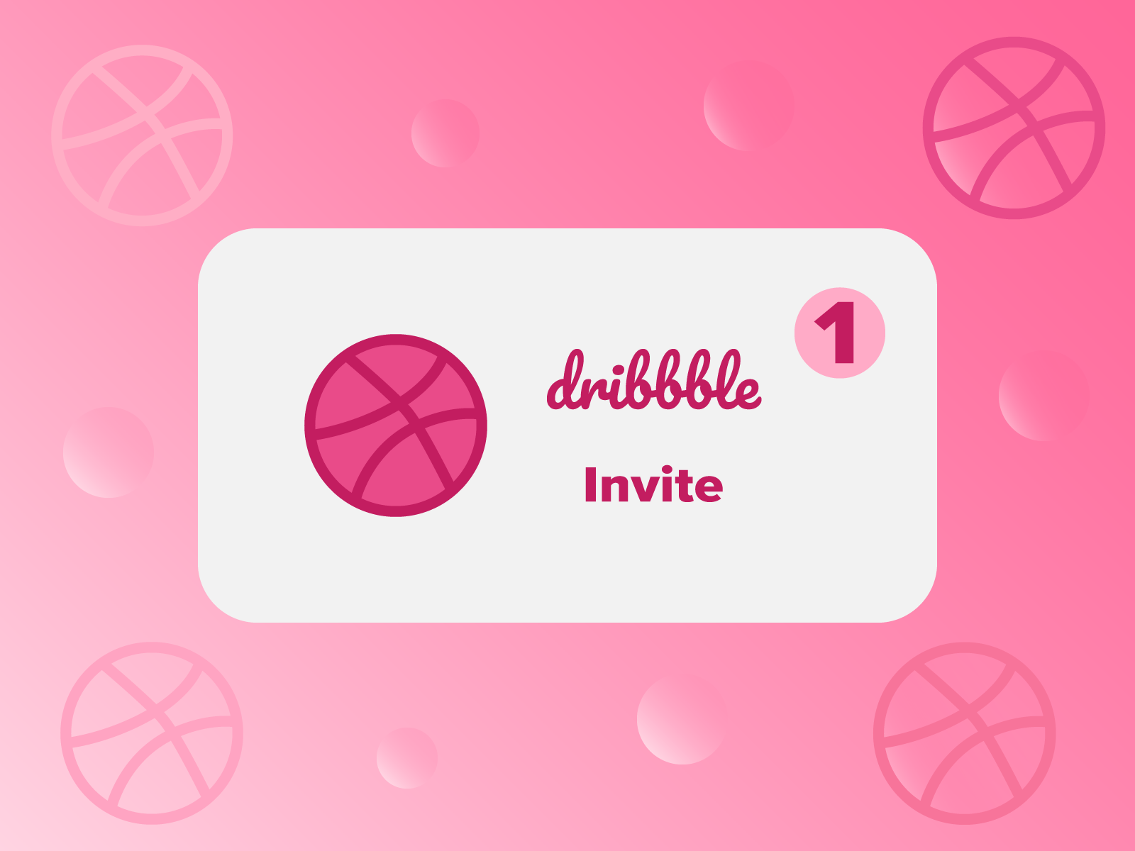 Dribbble Invitation by Elena Barskaya on Dribbble