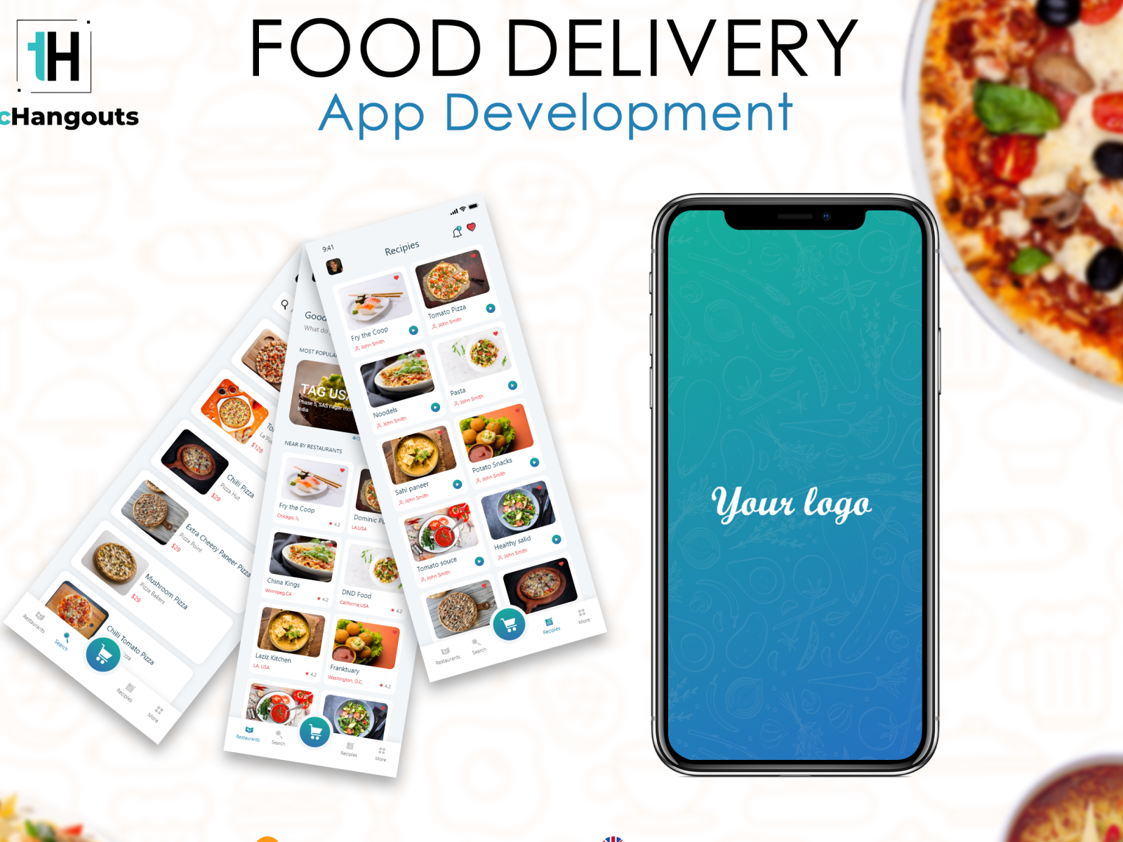 FOOD DELIVERY APP PORTFOLIO BANNER by Mansi on Dribbble