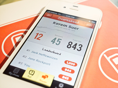 Scoresheet by Kerem Suer on Dribbble