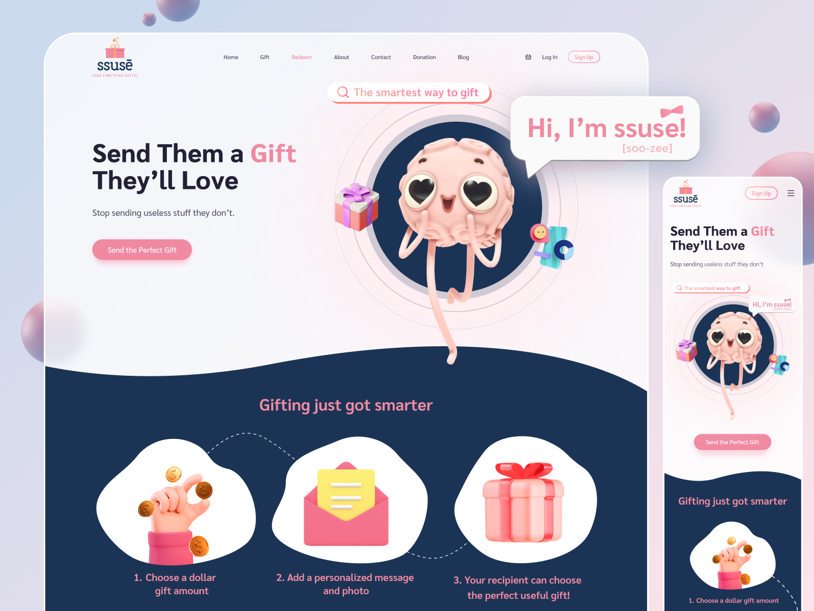 SSUSE - Social Gifting Website (UI/UX Redesign) by Diana Dovedko on ...